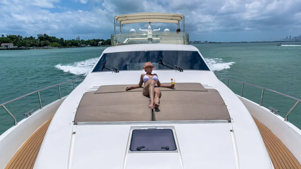 Rent this 75' Ferretti on Anchor